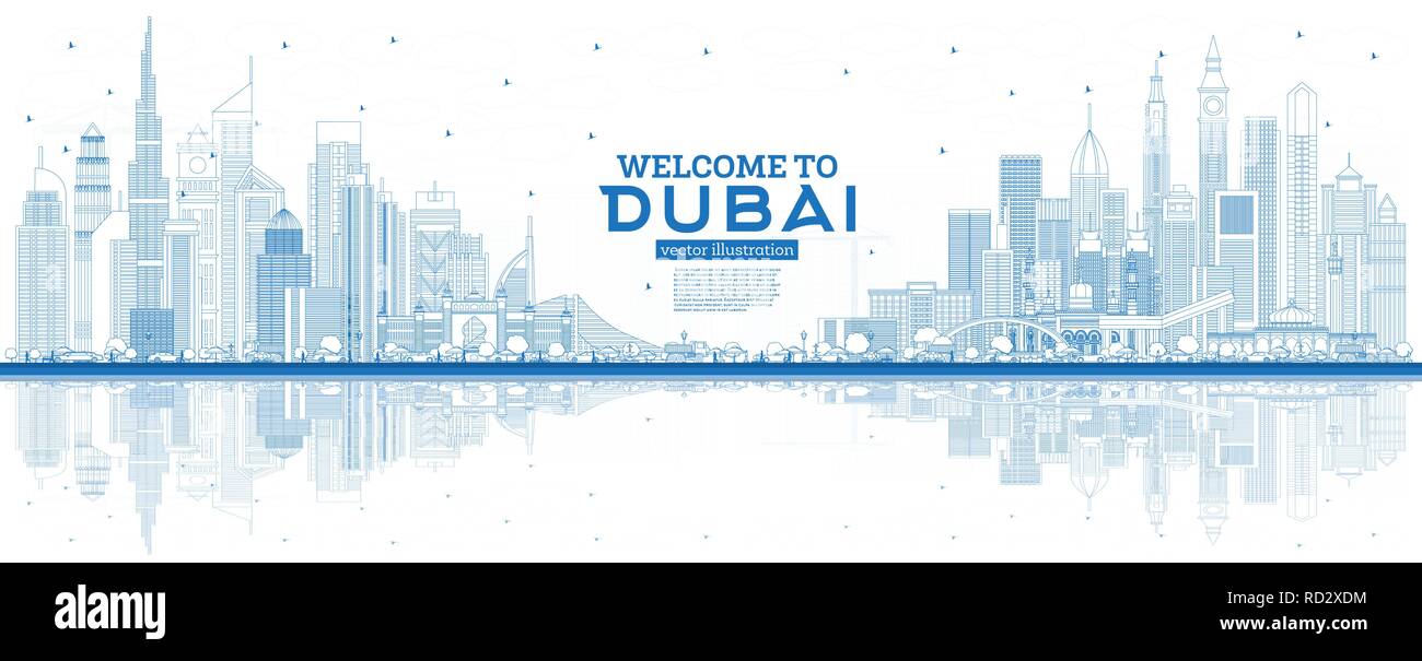 Dubai architecture Stock Vector Images - Alamy