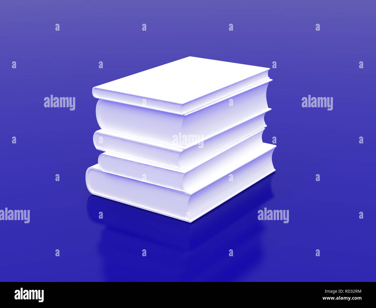 High resolution image books. 3d illustration over blue backgrounds ...