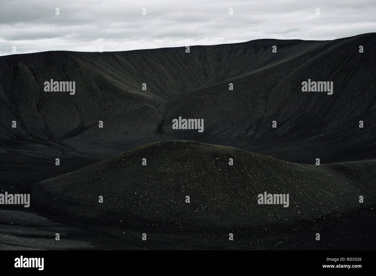 Hverfjall (also known as Hverfell) is a tephra cone or tuff ring ...