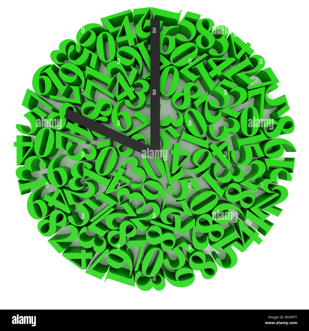 High resolution image. 3d rendered illustration. The original clock ...