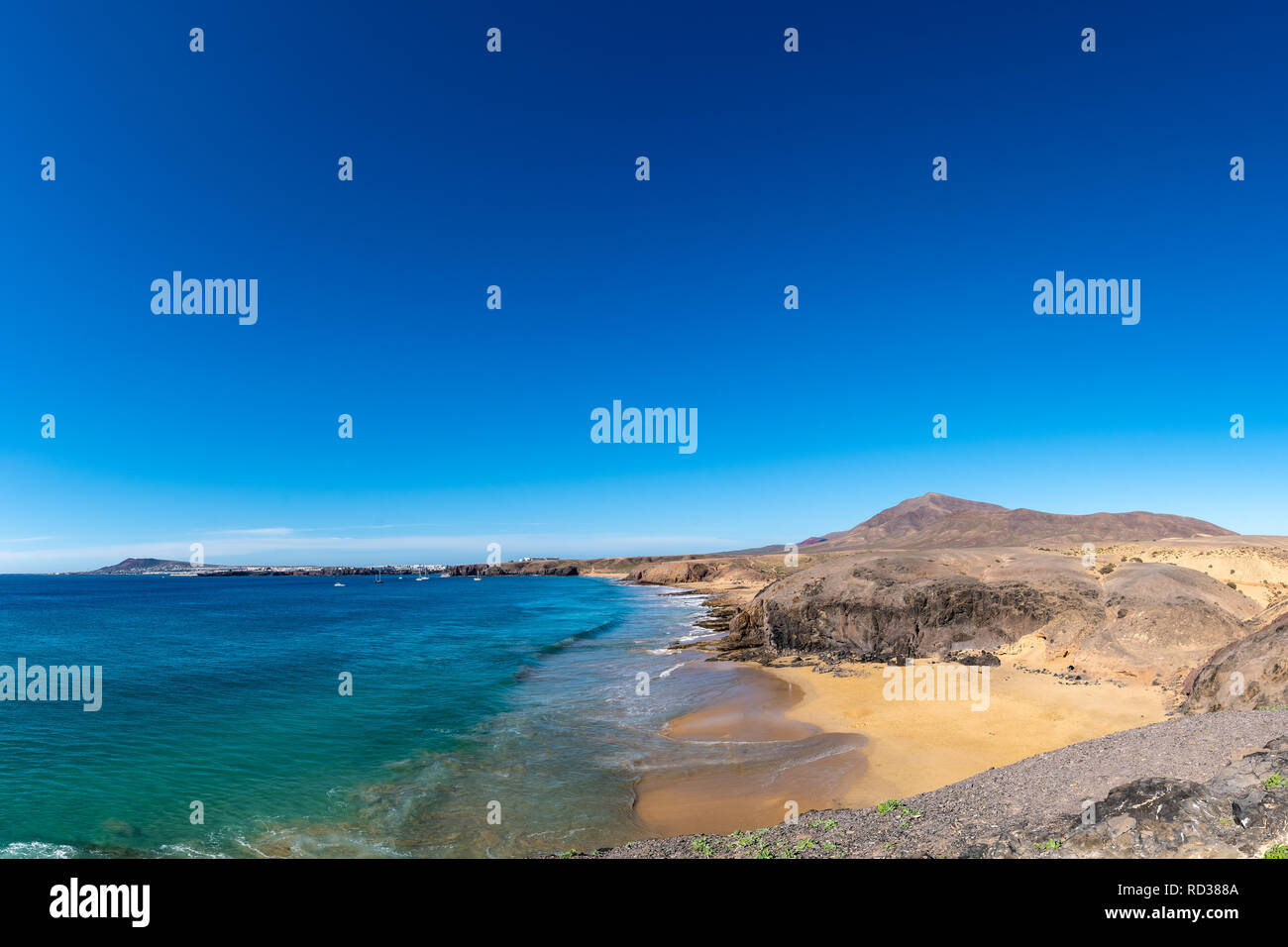 Papagayo Beach, Lanzarote Stock Photo - Alamy
