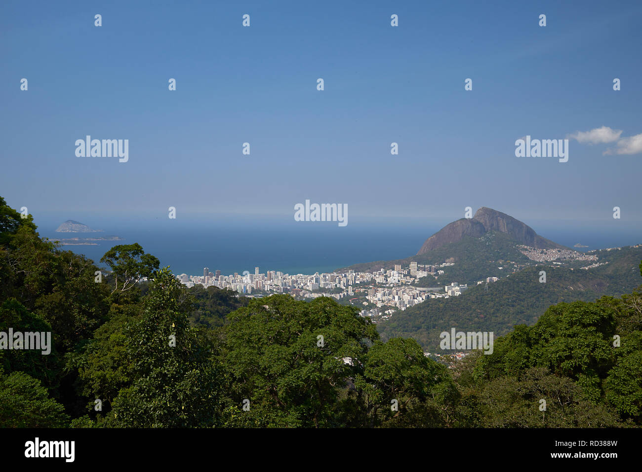 Amazing view from the Christ the Redeemer statue of the city of Rio de ...