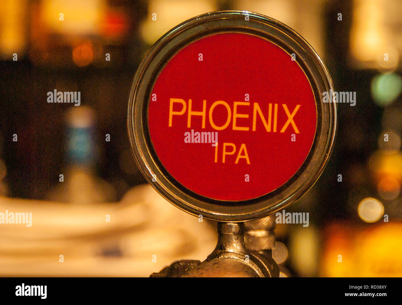 Hong Kong Island, China - May 14, 2010: Closeup of red and golden ...