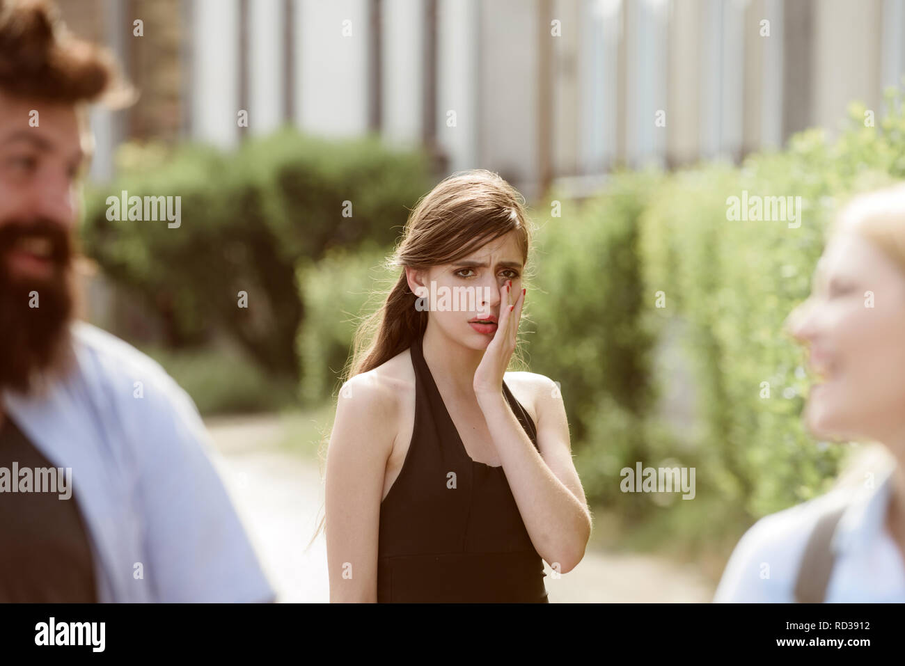 Being insanely jealous. Romantic couple of man and woman dating ...