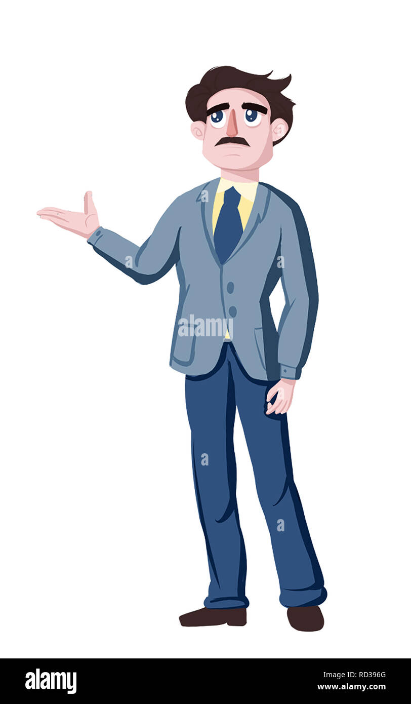 a beautiful Professor teaches drawing. illustration Stock Photo - Alamy