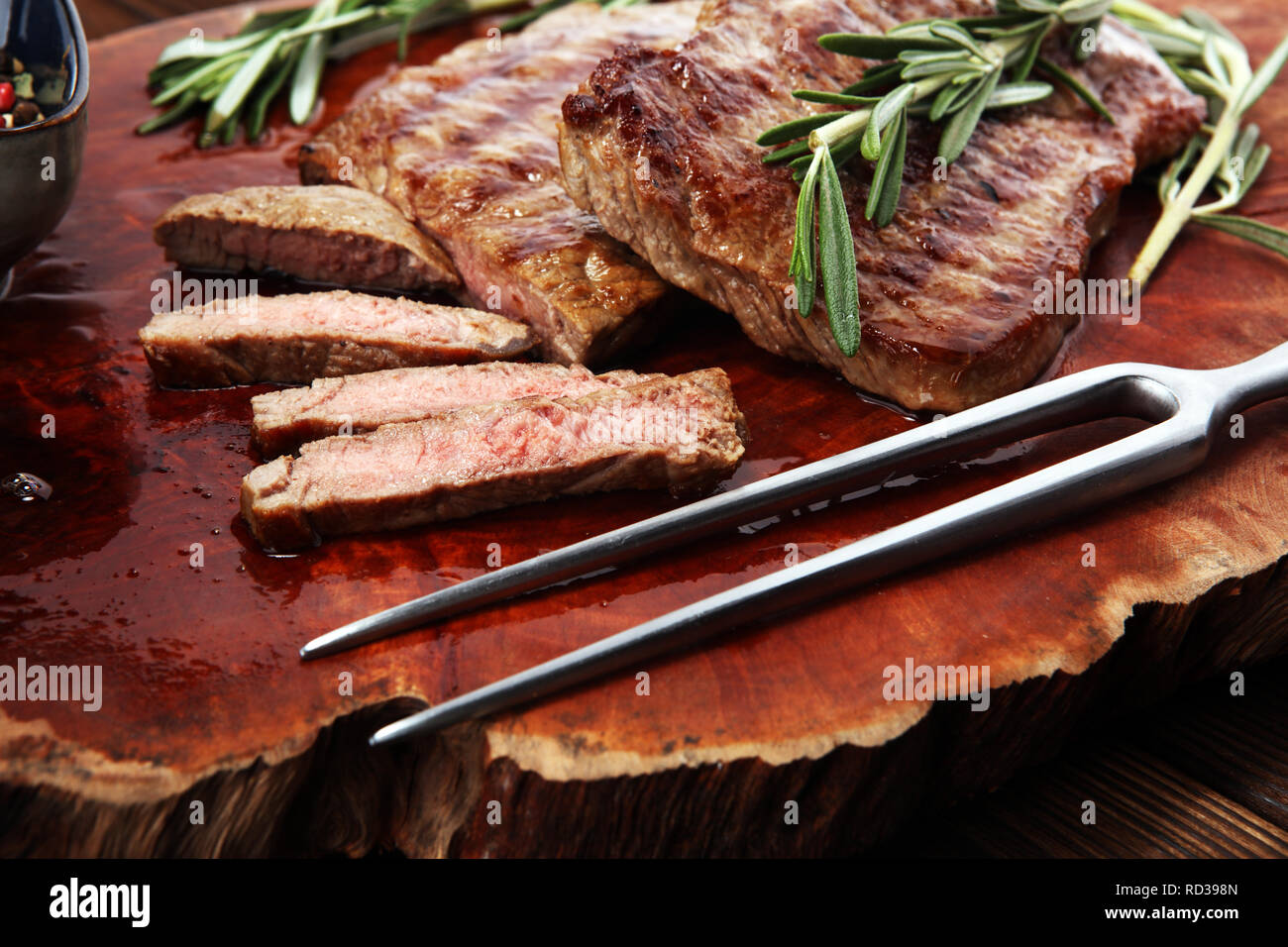 Barbecue Rib Eye Steak. Black Angus Prime meat steaks Machete ...