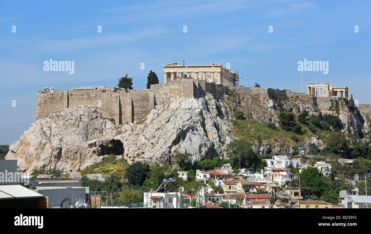 Ancient Ruins of Acropolis Parthenon in Athens Greece Stock Photo - Alamy