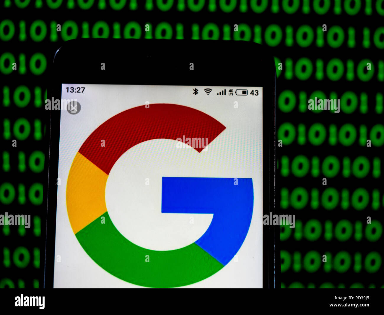 Google Technology company logo seen displayed on smart phone Stock ...