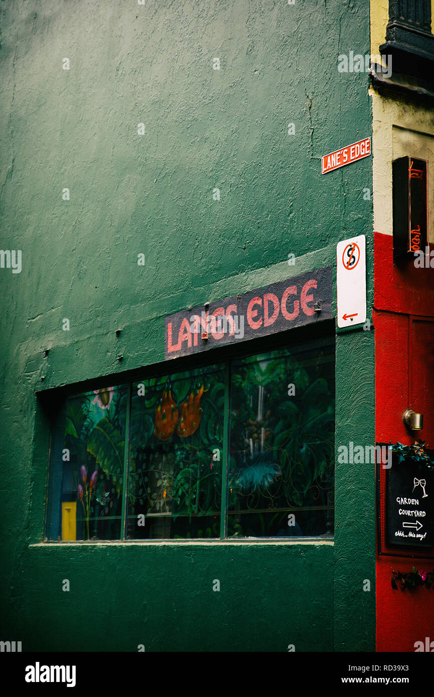 lanes edge street , melbourne Stock Photo - Alamy