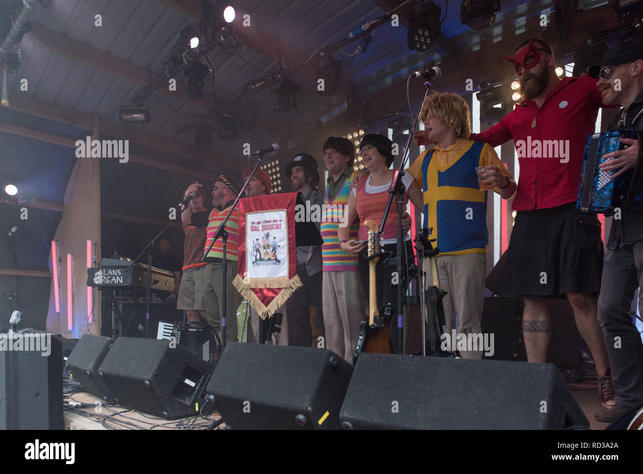 Bar steward sons of Val Doonican on stage at the Bearded theory ...