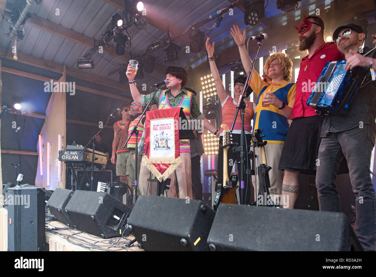 Bar steward sons of Val Doonican on stage at the Bearded theory ...