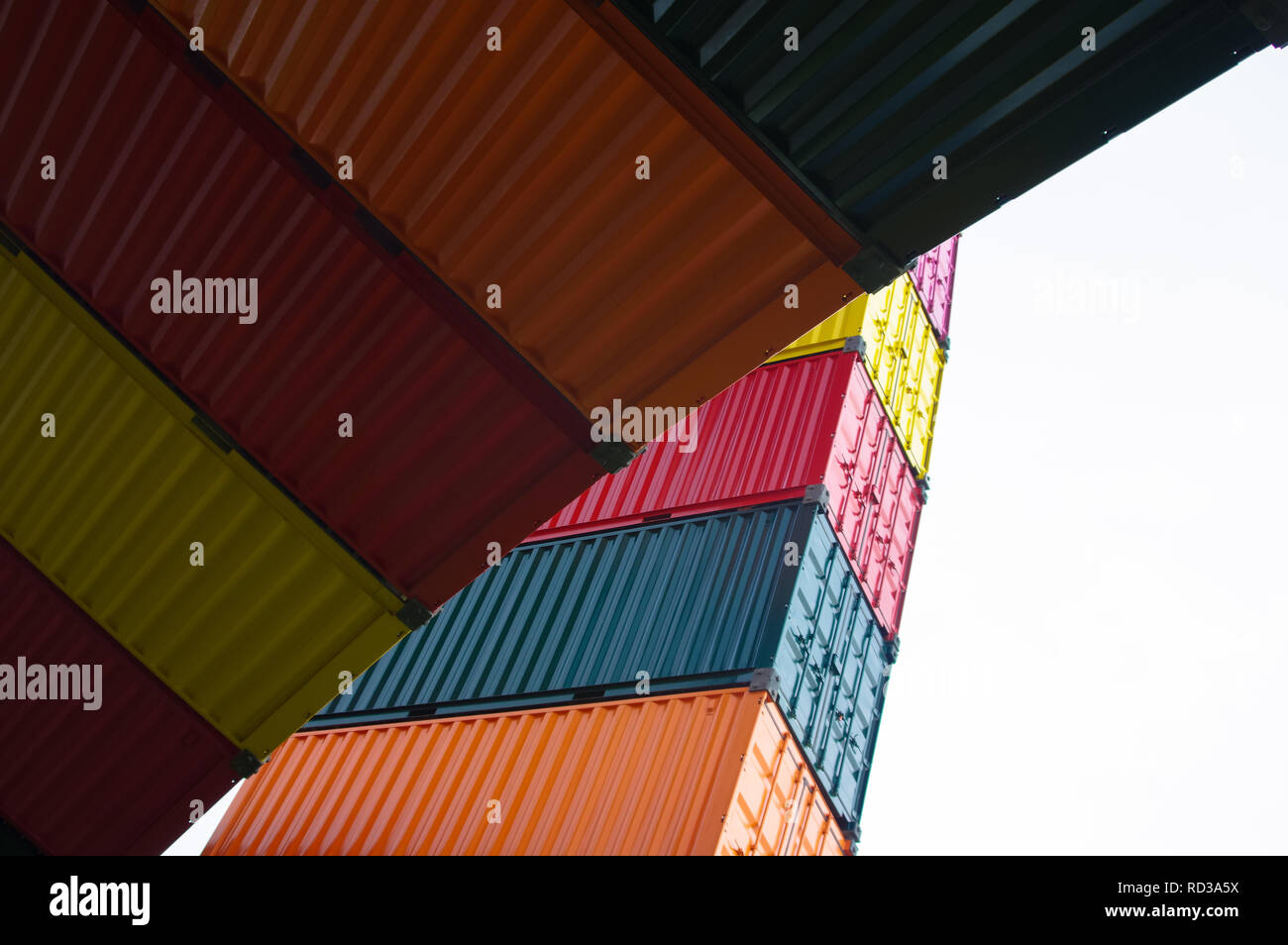 Chain of containers - monument by Vincent Ganivet Le Havre - France ...