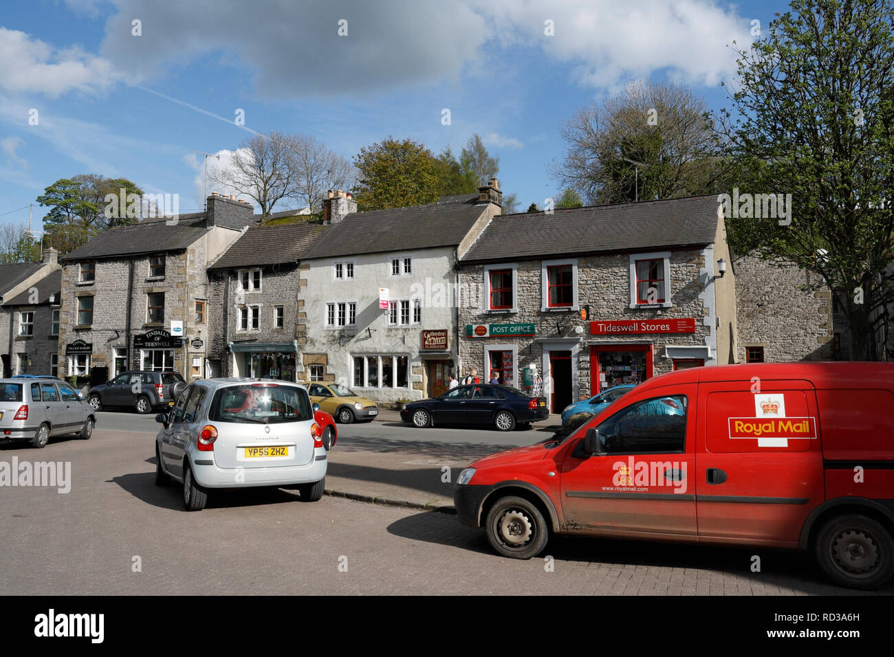 Tideswell village centre in Derbyshire England UK Peak District ...