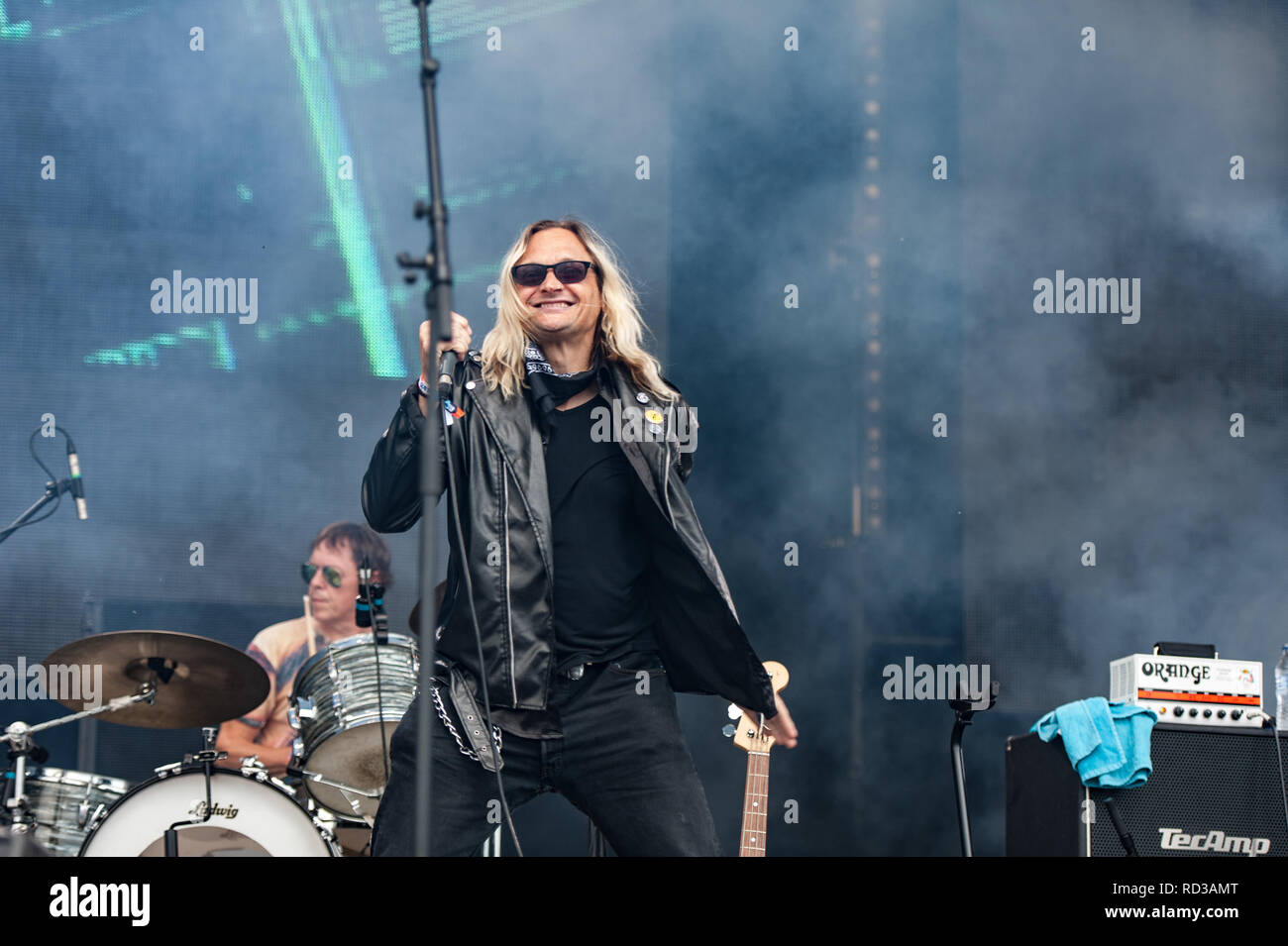 Crazyhead on stage at the Bearded theory music festival Stock Photo - Alamy
