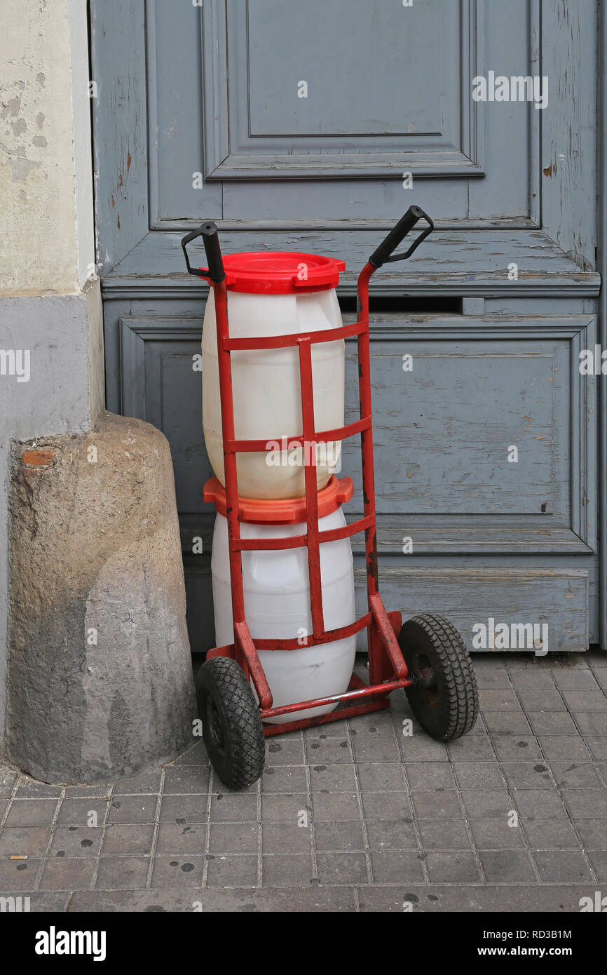 Plastic barrels hi-res stock photography and images - Alamy