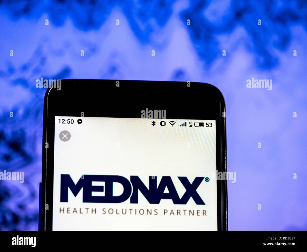 Mednax Company logo seen displayed on smart phone Stock Photo - Alamy