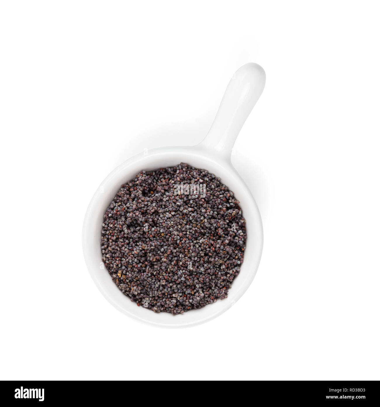 Poppy seed spice. Isolated on white background Stock Photo - Alamy