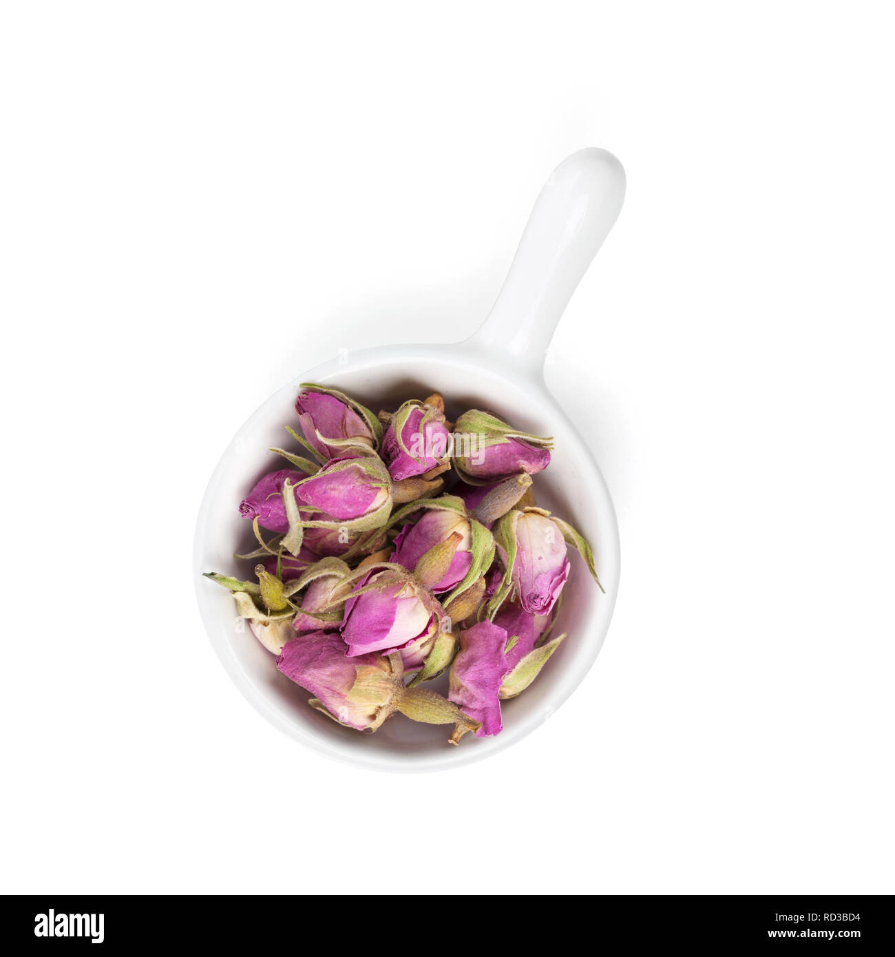 Rose flowers spice. Isolated on white background Stock Photo - Alamy