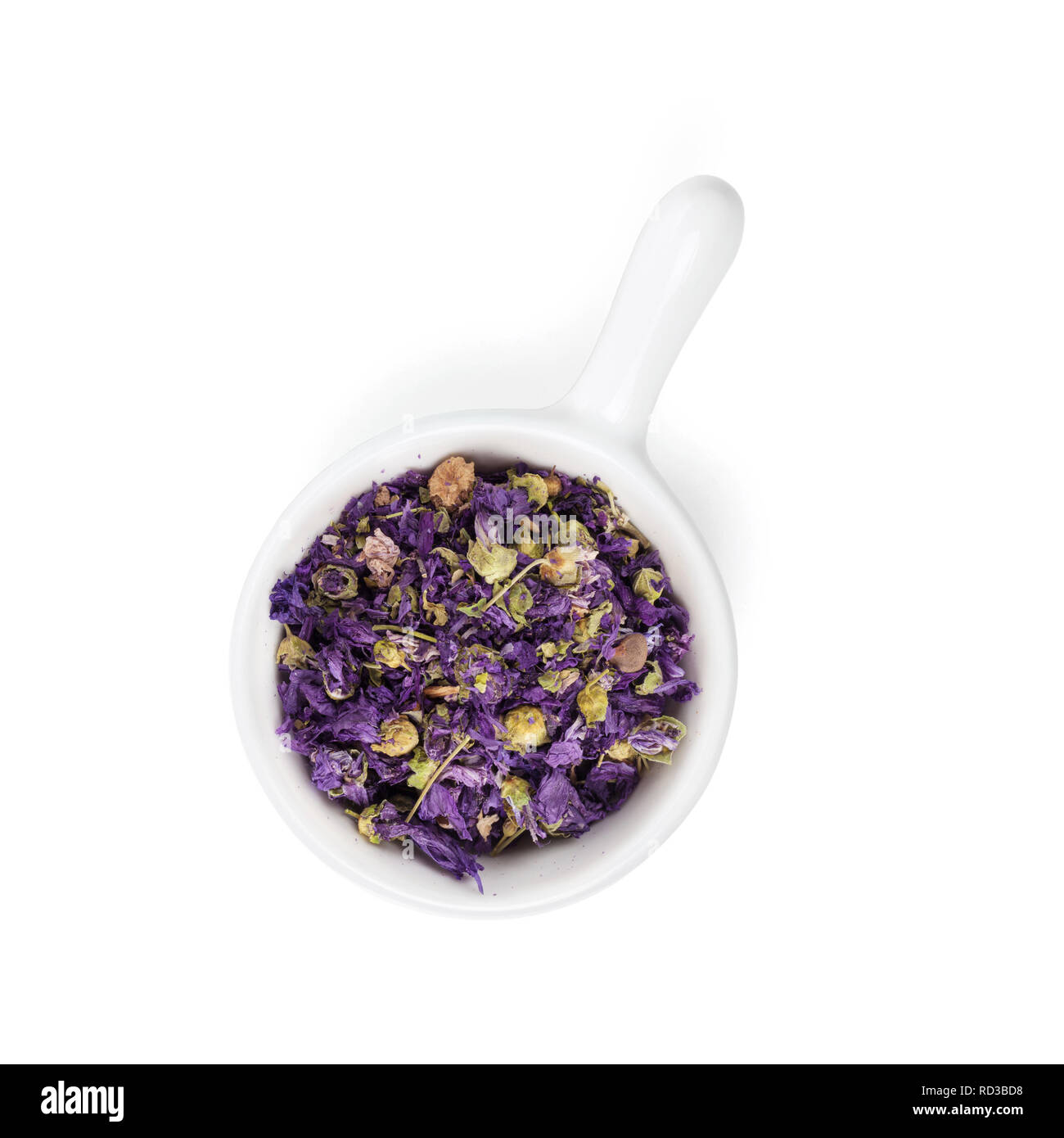 Purple flower spice. Isolated on white background Stock Photo - Alamy
