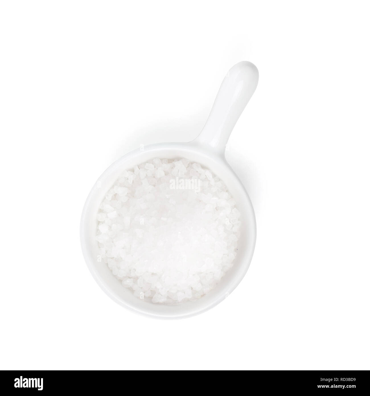 Salt. Isolated on white background Stock Photo - Alamy