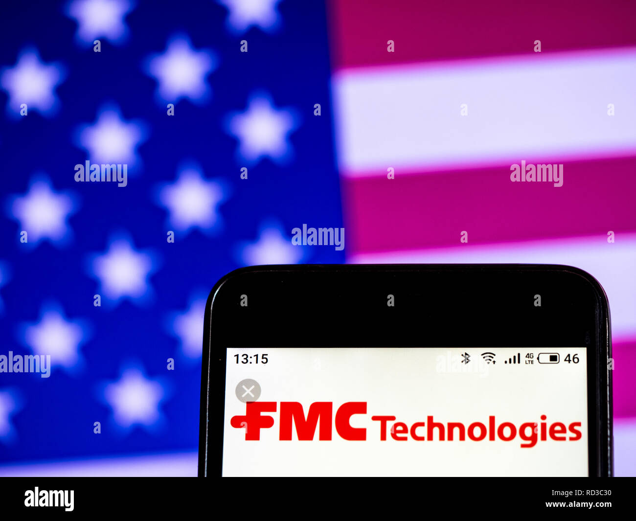 FMC Corporation Chemical manufacturing company logo seen displayed on ...