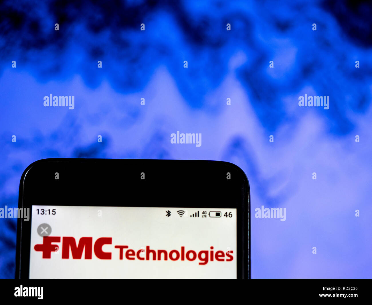 FMC Corporation Chemical manufacturing company logo seen displayed on ...