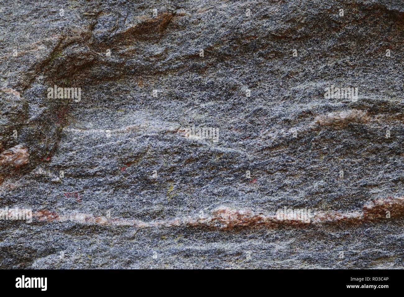 Close up high resolution surface of granite wall structures in ...