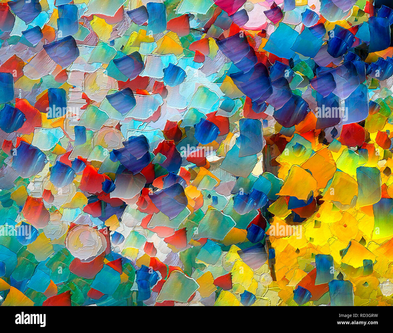 Digital art abstract pattern. Hand drawing modern style art print ...