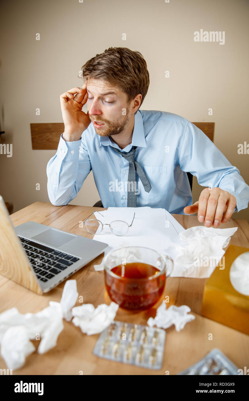 Feeling cold desk hi-res stock photography and images - Alamy