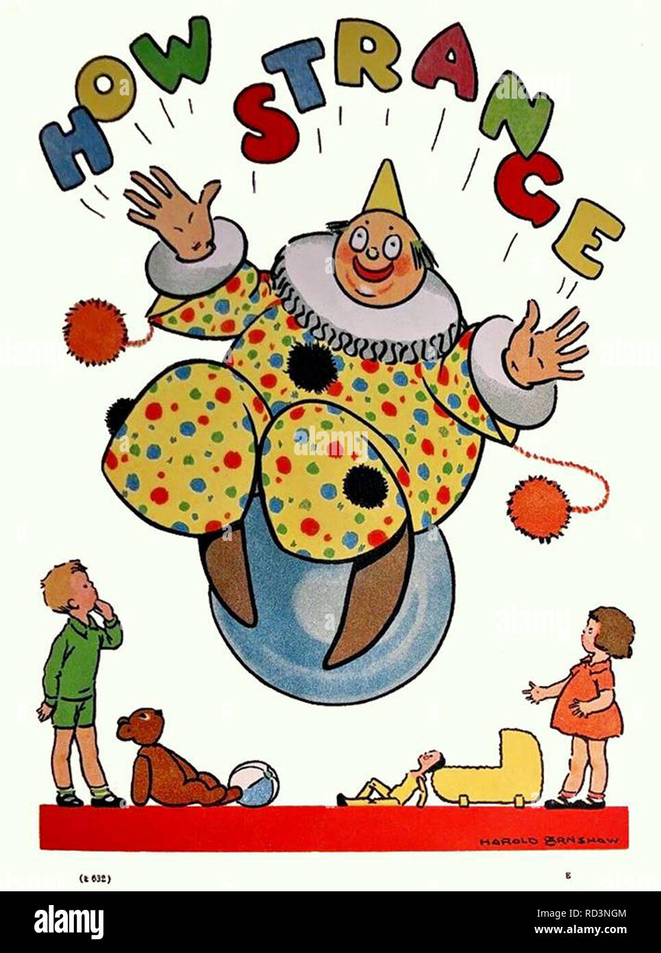How strange clown illustration Stock Photo - Alamy