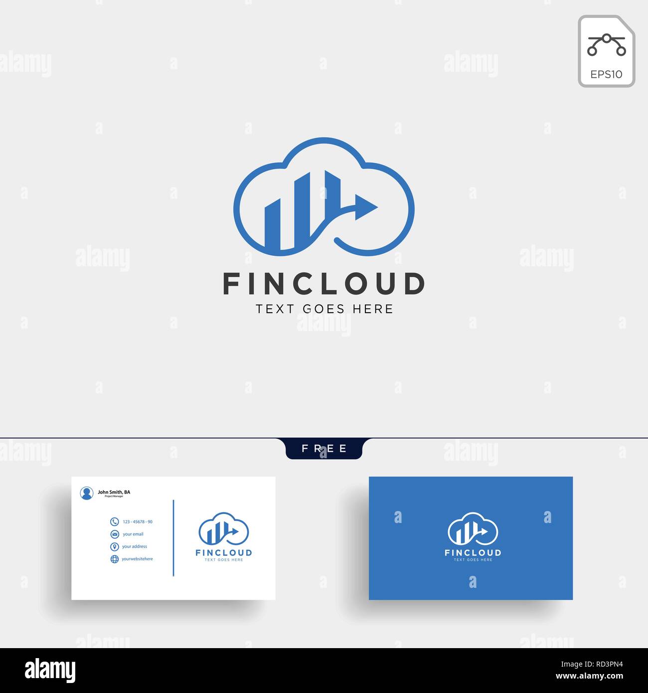 Cloud chart statistic logo template vector illustration - vector Stock ...