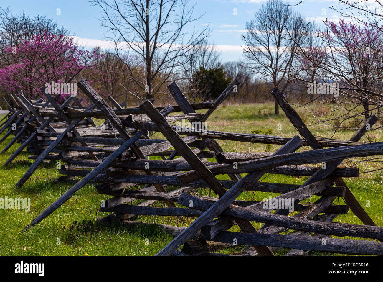 Antietam civil war fence hi-res stock photography and images - Alamy