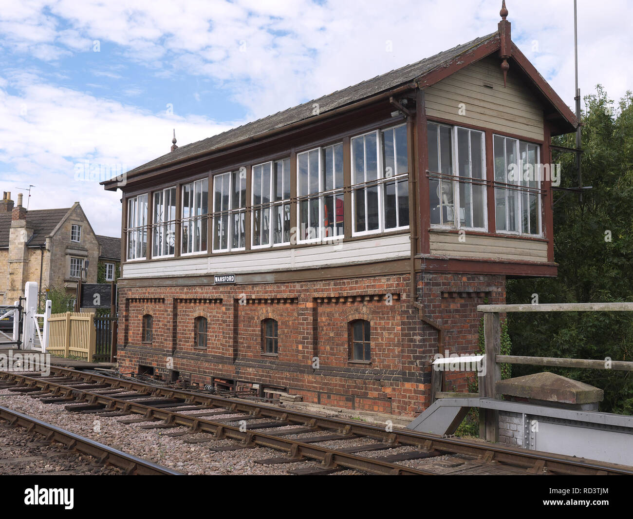 Wansford signal box on the Nene valley railway Stock Photo - Alamy