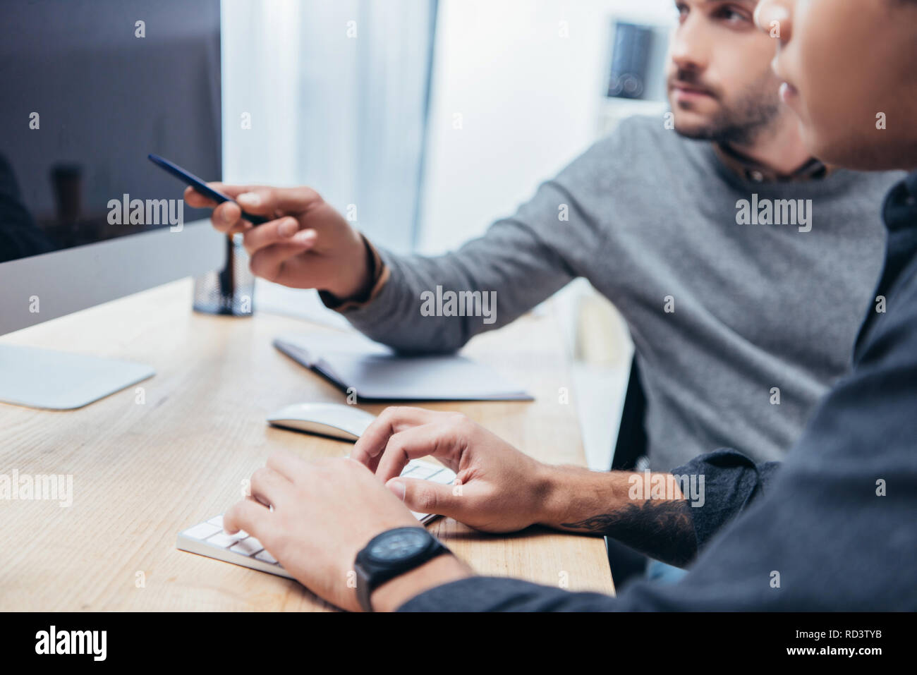Device for typing and pointing hi-res stock photography and images - Alamy