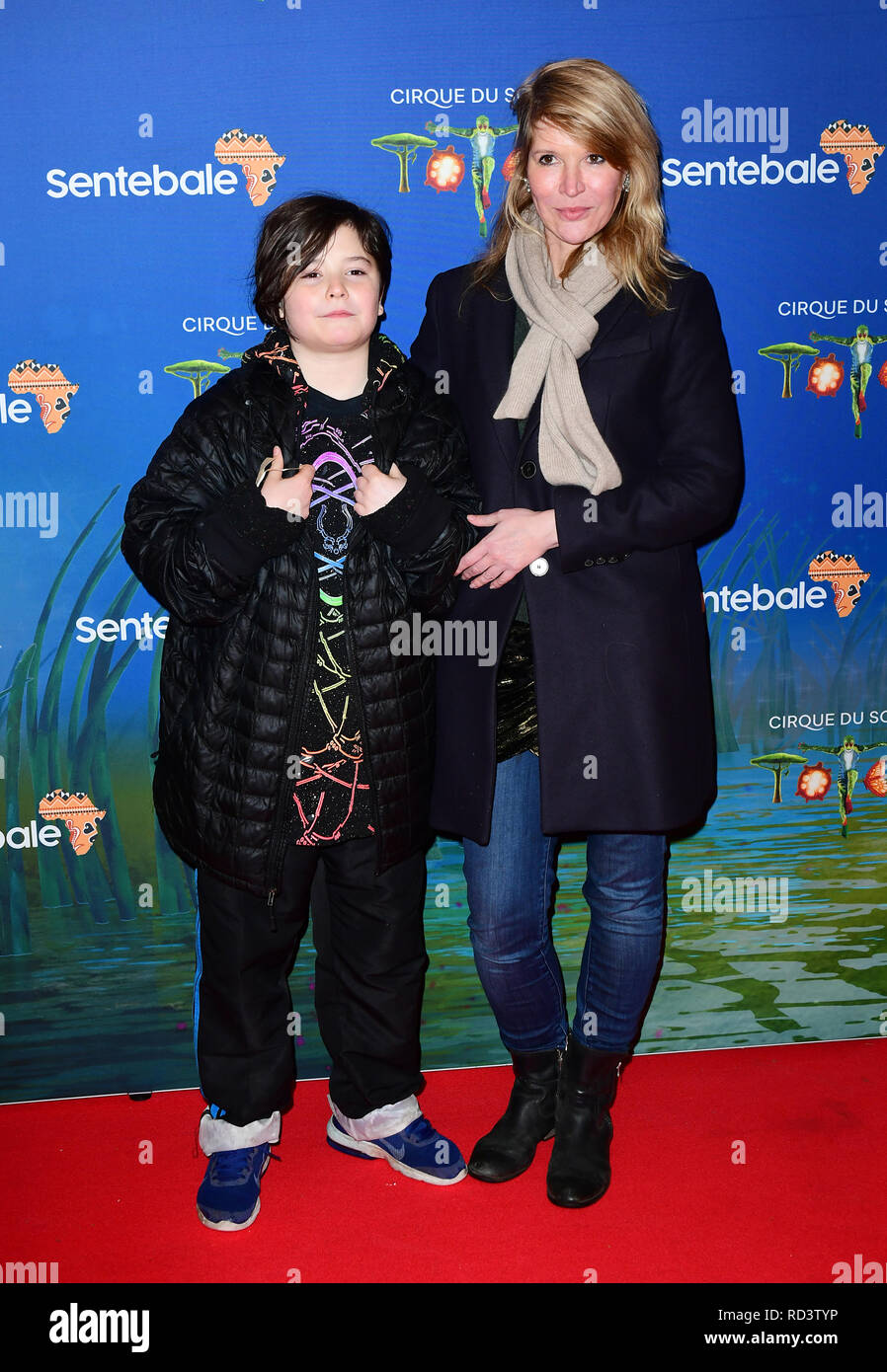 Walter Barratt and Julia Davis attending the premiere of Cirque du ...
