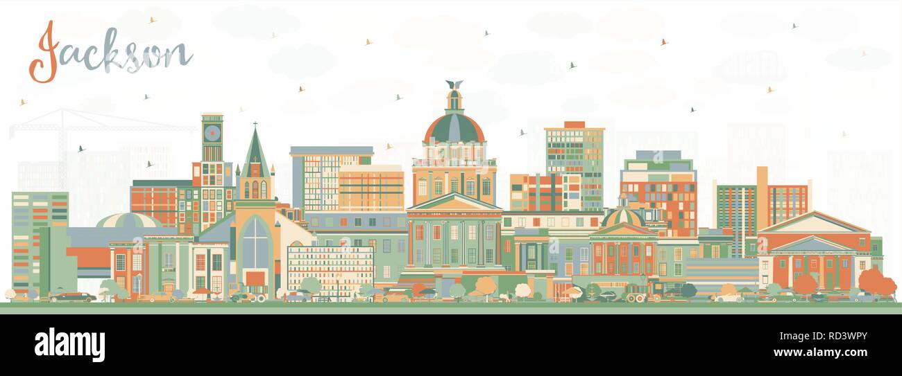 Jackson building structure Stock Vector Images - Alamy