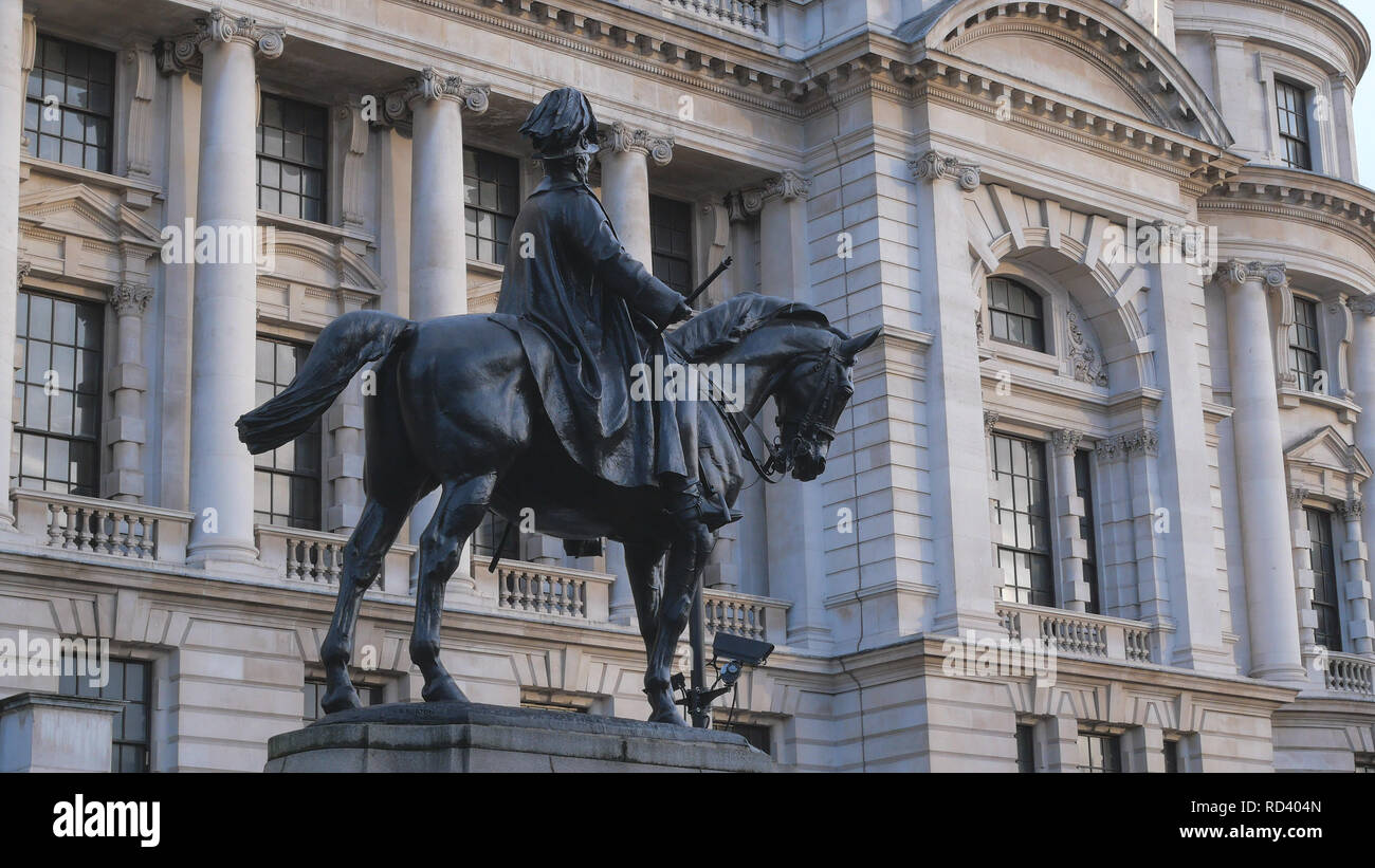 Statue at Whitehall London Stock Photo - Alamy