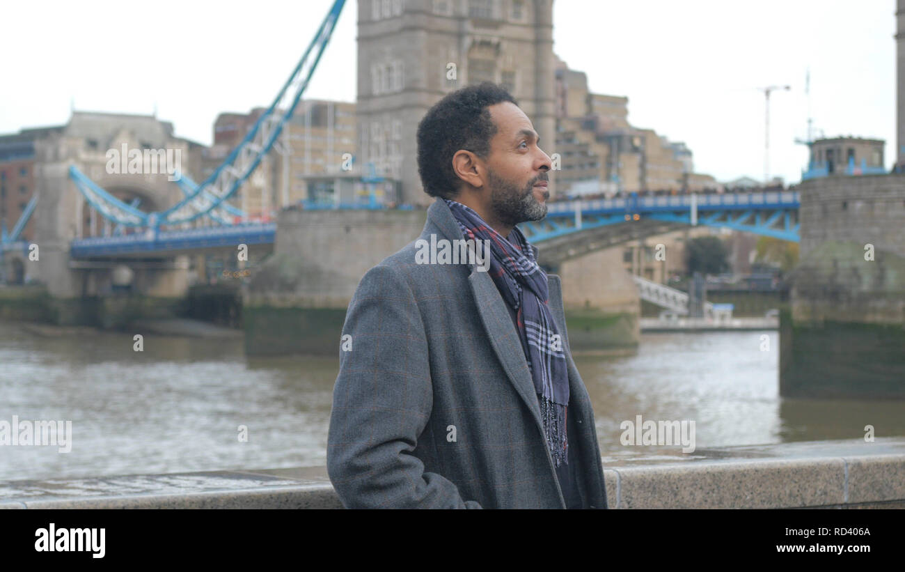 Man travels to London for sightseeing Stock Photo - Alamy