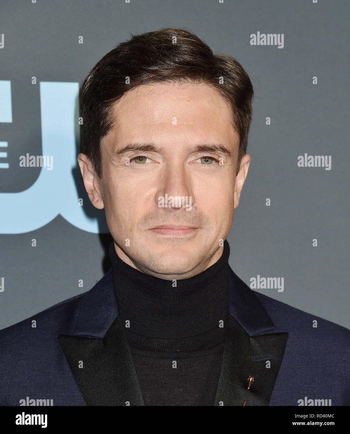 SANTA MONICA, CA - JANUARY 13: Topher Grace arrives at the The 24th ...