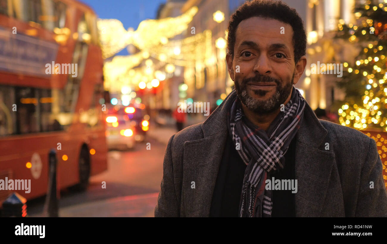 African guy in London on a sightseeing trip Stock Photo - Alamy