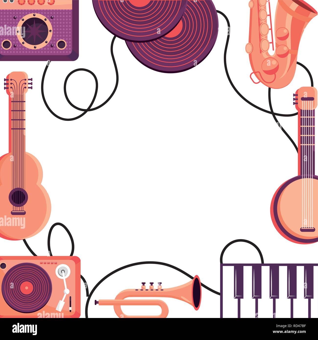 instruments frame design Stock Vector Image & Art - Alamy