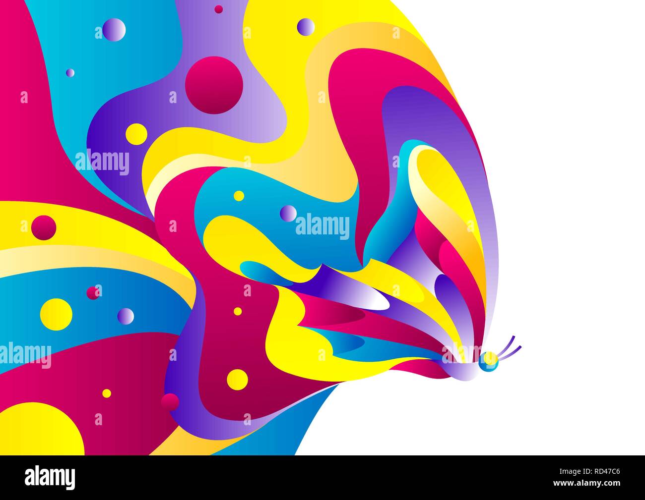 Butterfly flyer Stock Vector Images - Alamy