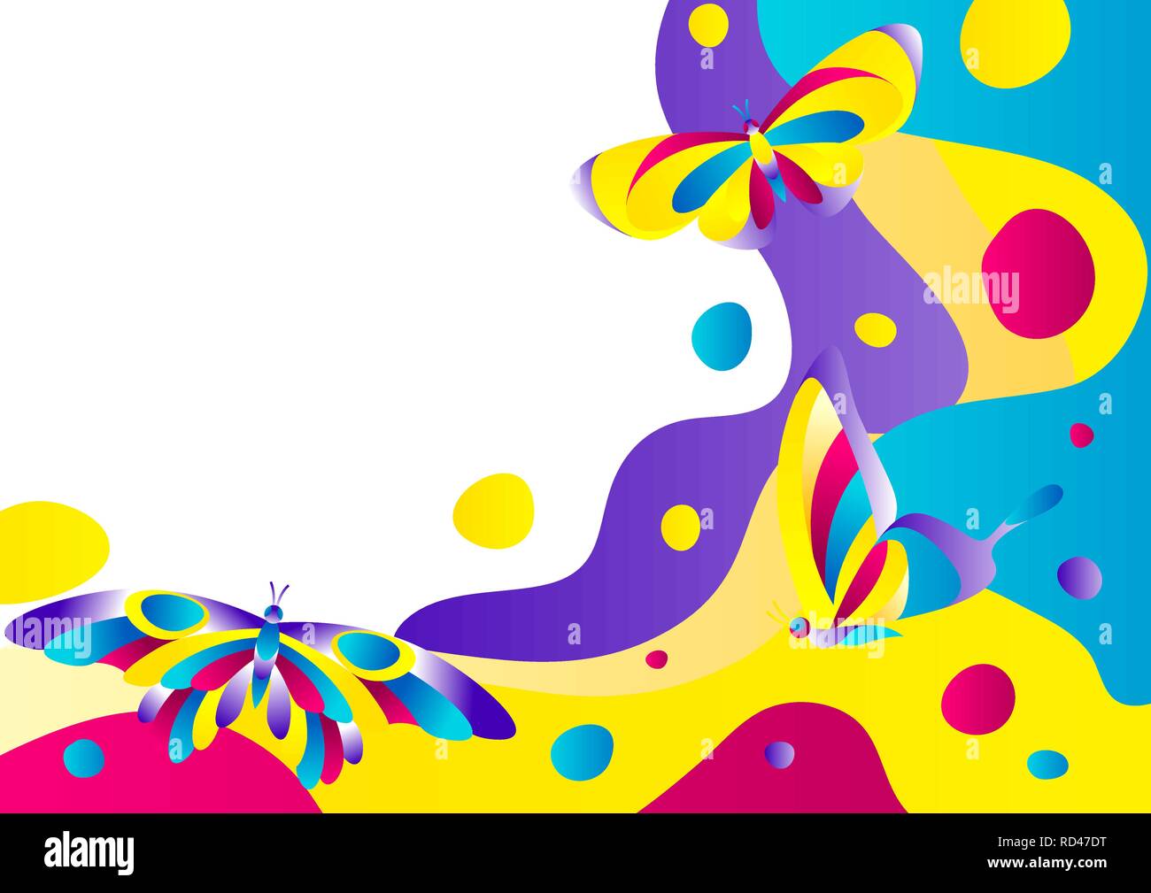 Background design with butterflies Stock Vector Image & Art - Alamy