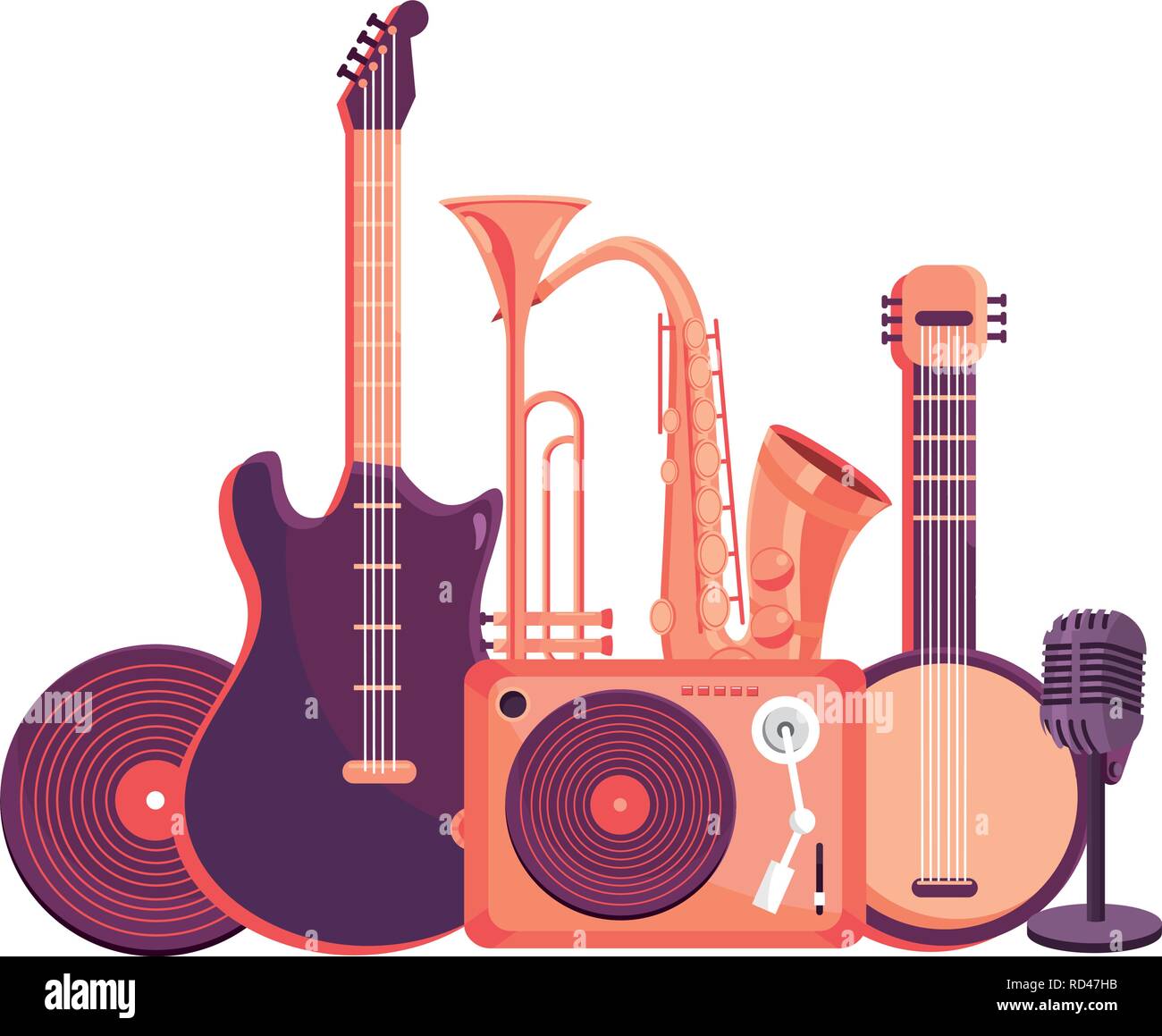 music instruments collection Stock Vector Image & Art - Alamy