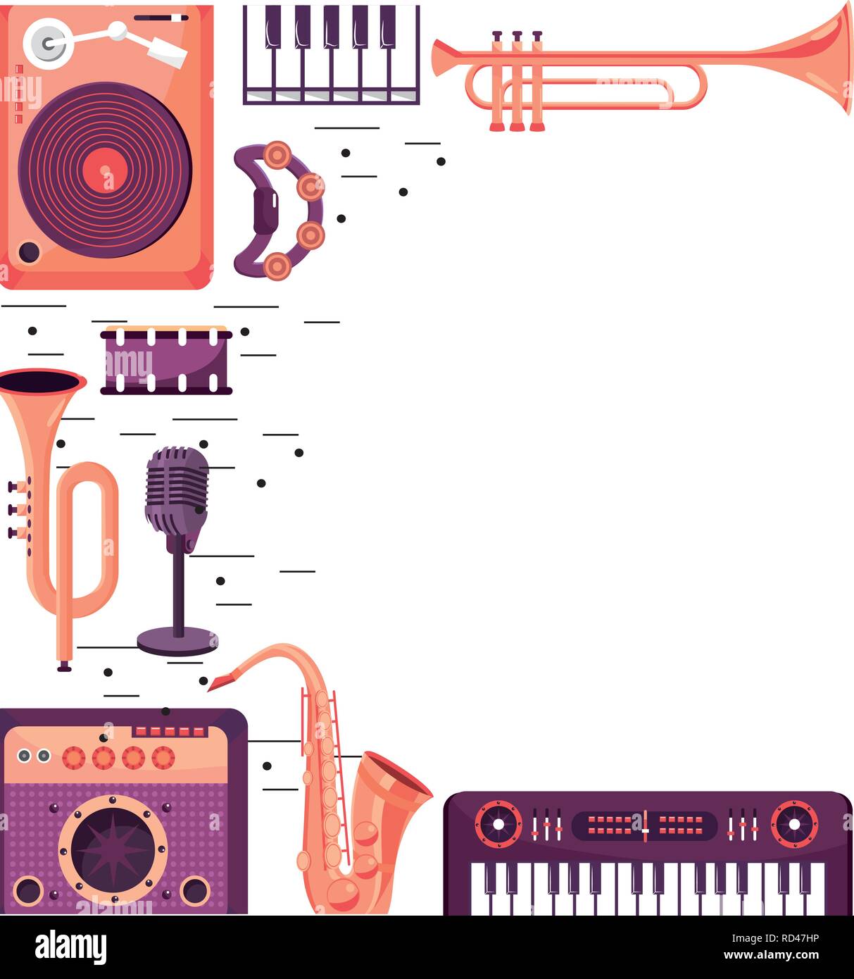 instruments frame design Stock Vector Image & Art - Alamy