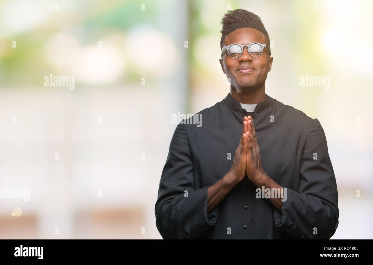 African american pastor praying hi-res stock photography and images - Alamy