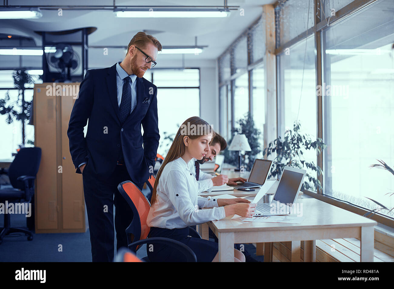 Man office boss hi-res stock photography and images - Alamy
