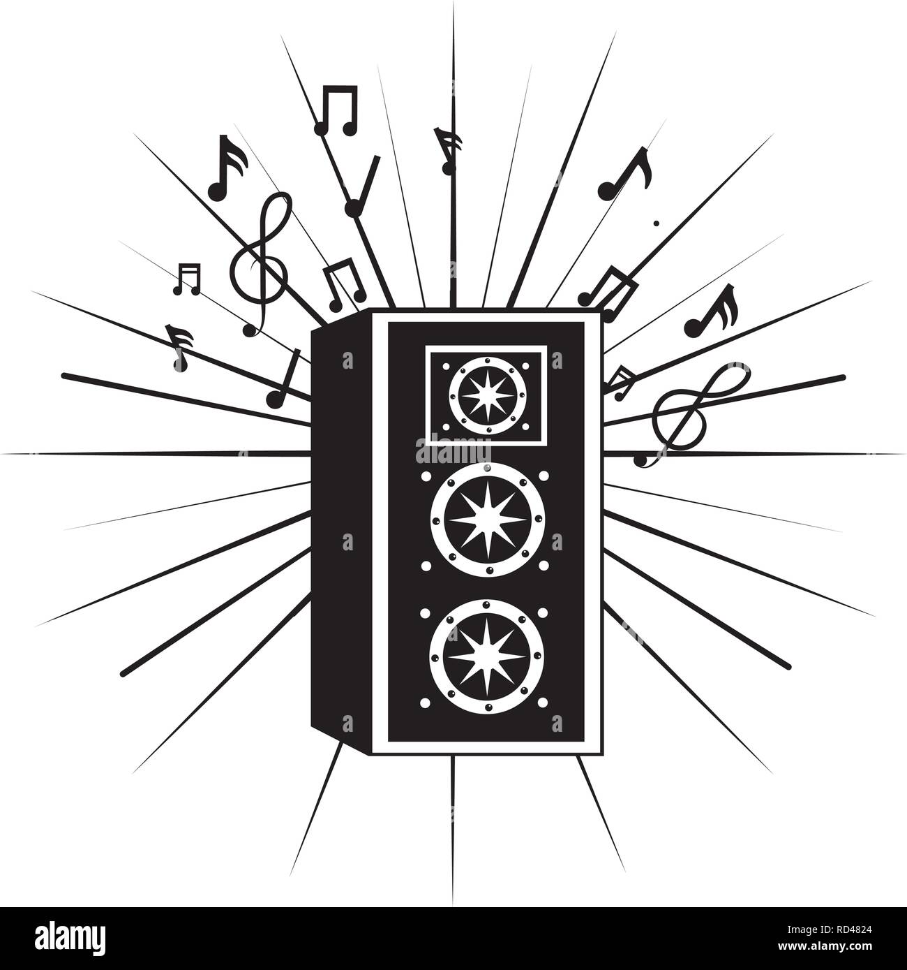speaker box icon Stock Vector Image & Art - Alamy