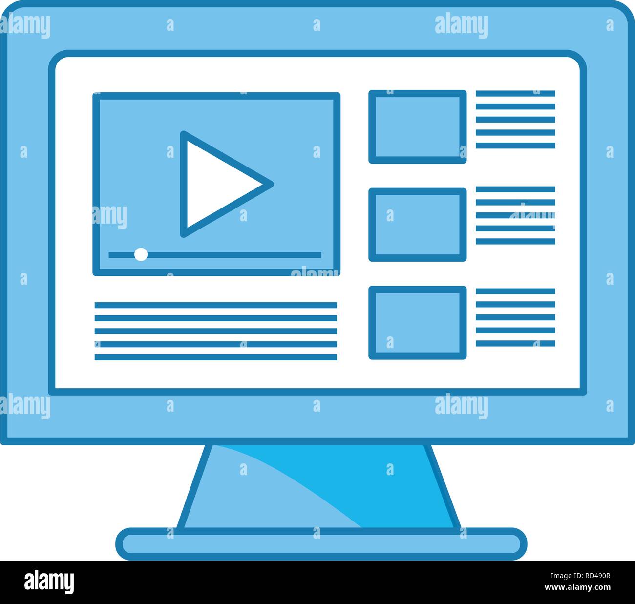 computer video icon Stock Vector Image & Art - Alamy