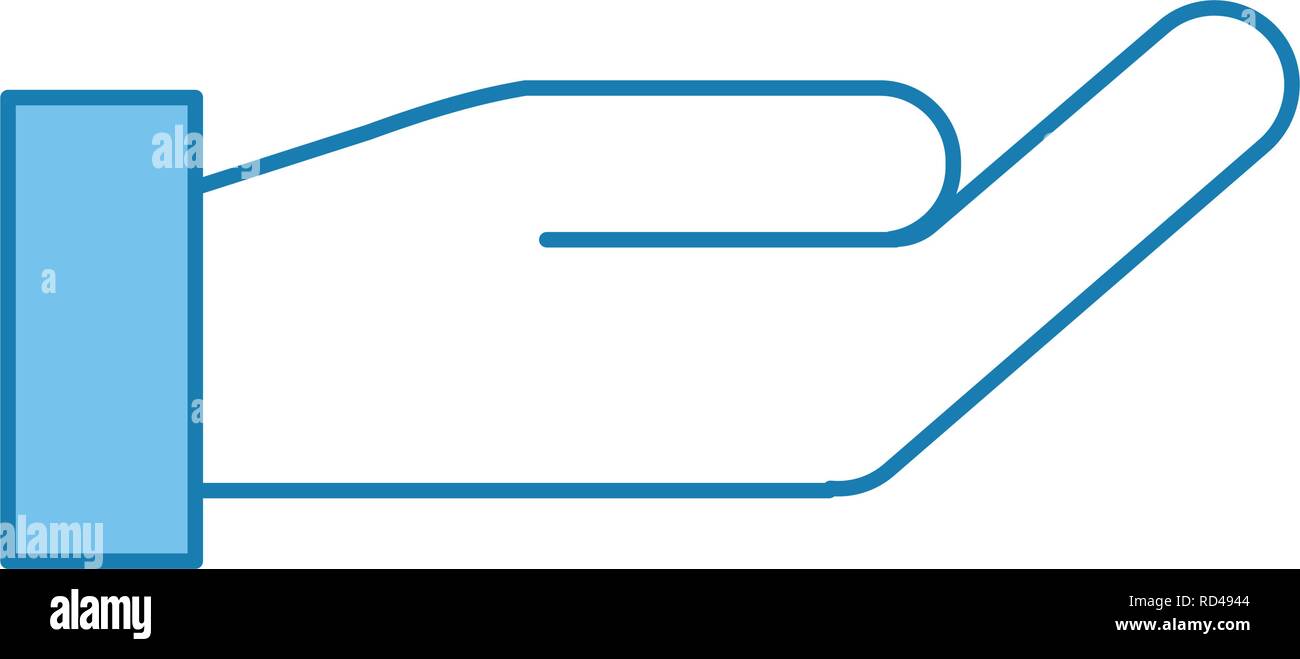 hand palm up Stock Vector Image & Art - Alamy